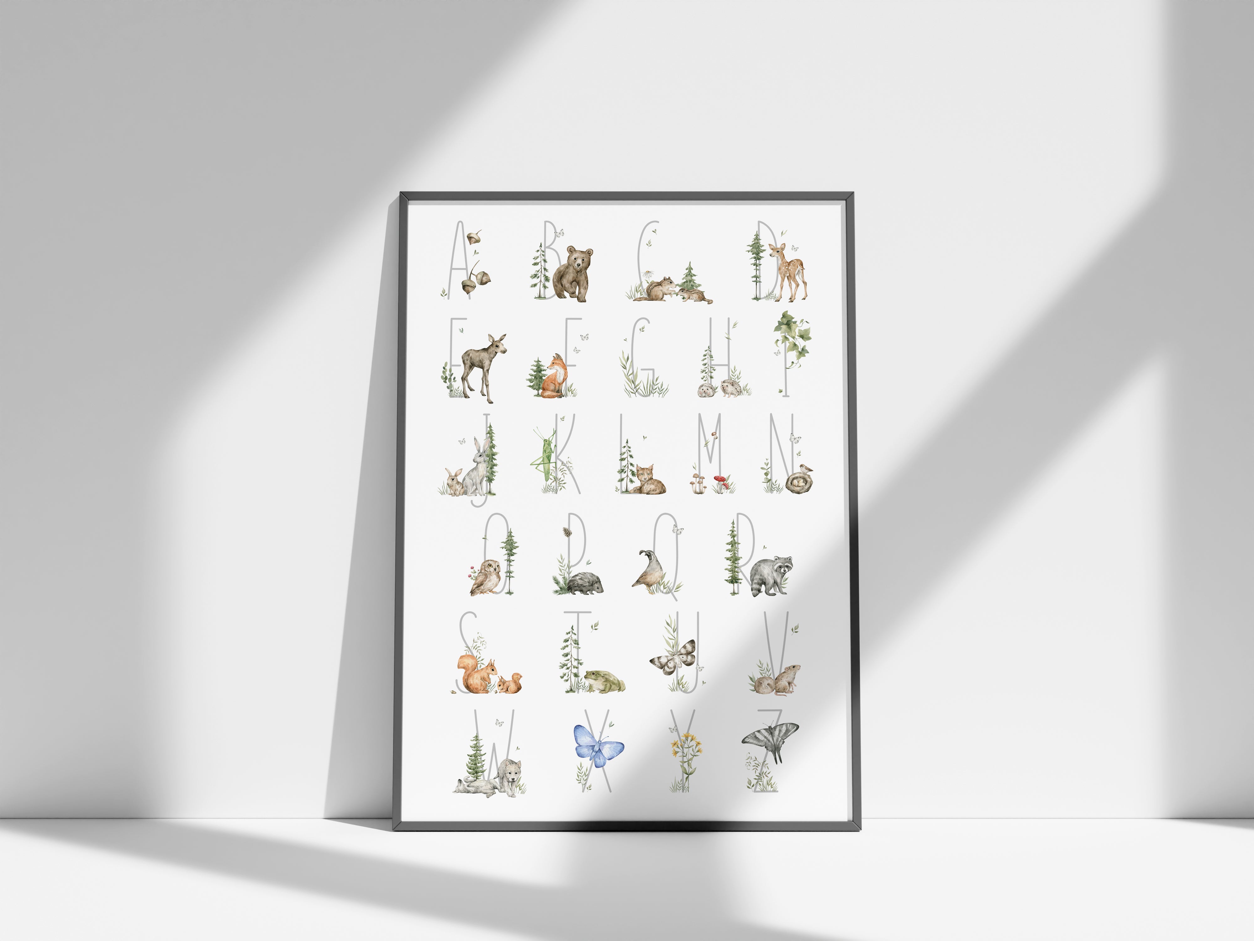 Nature Alphabet Poster | NulaLunaCrafts