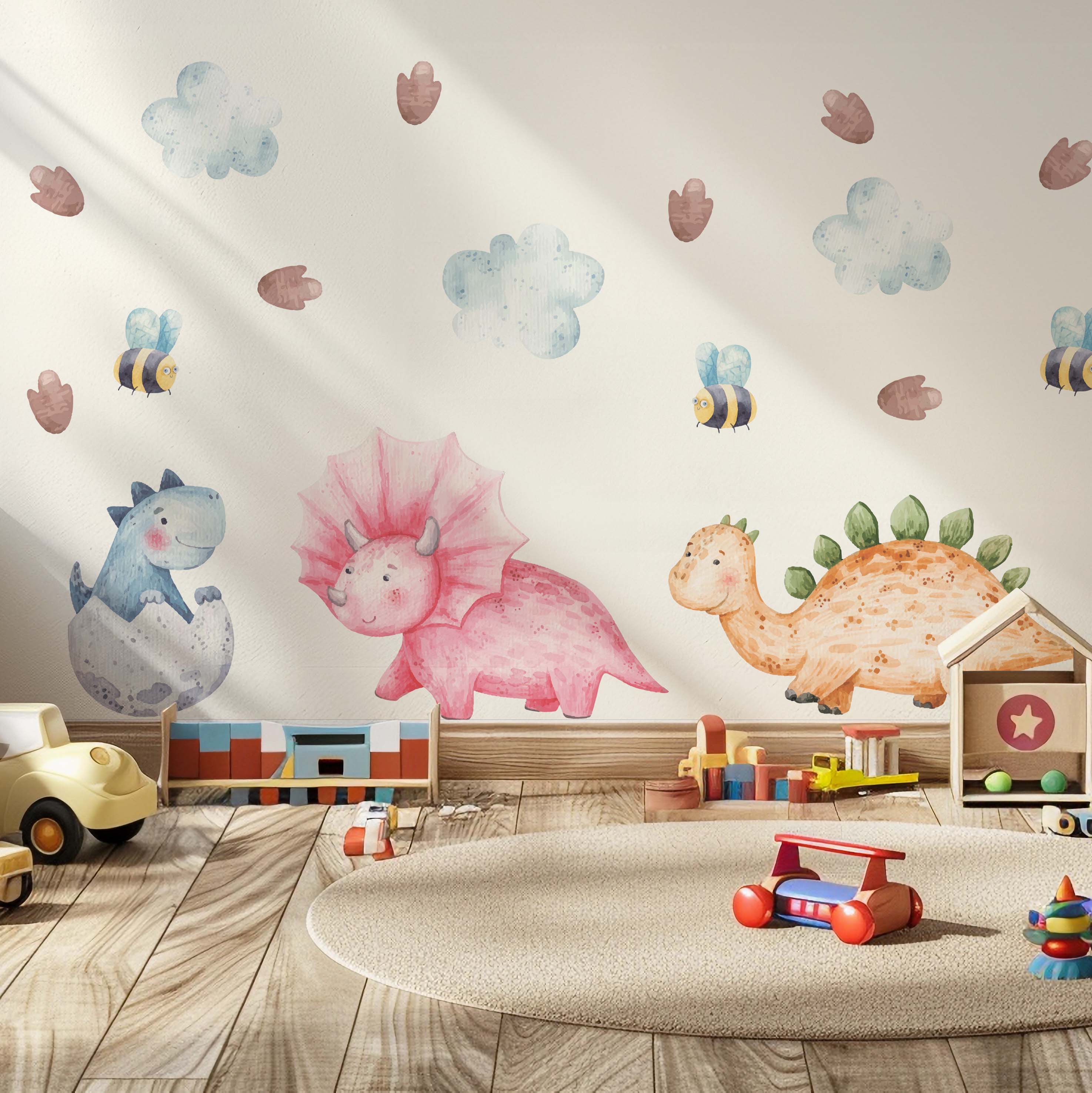 Cute Dinosaur Wall Stickers | NulaLunaCrafts