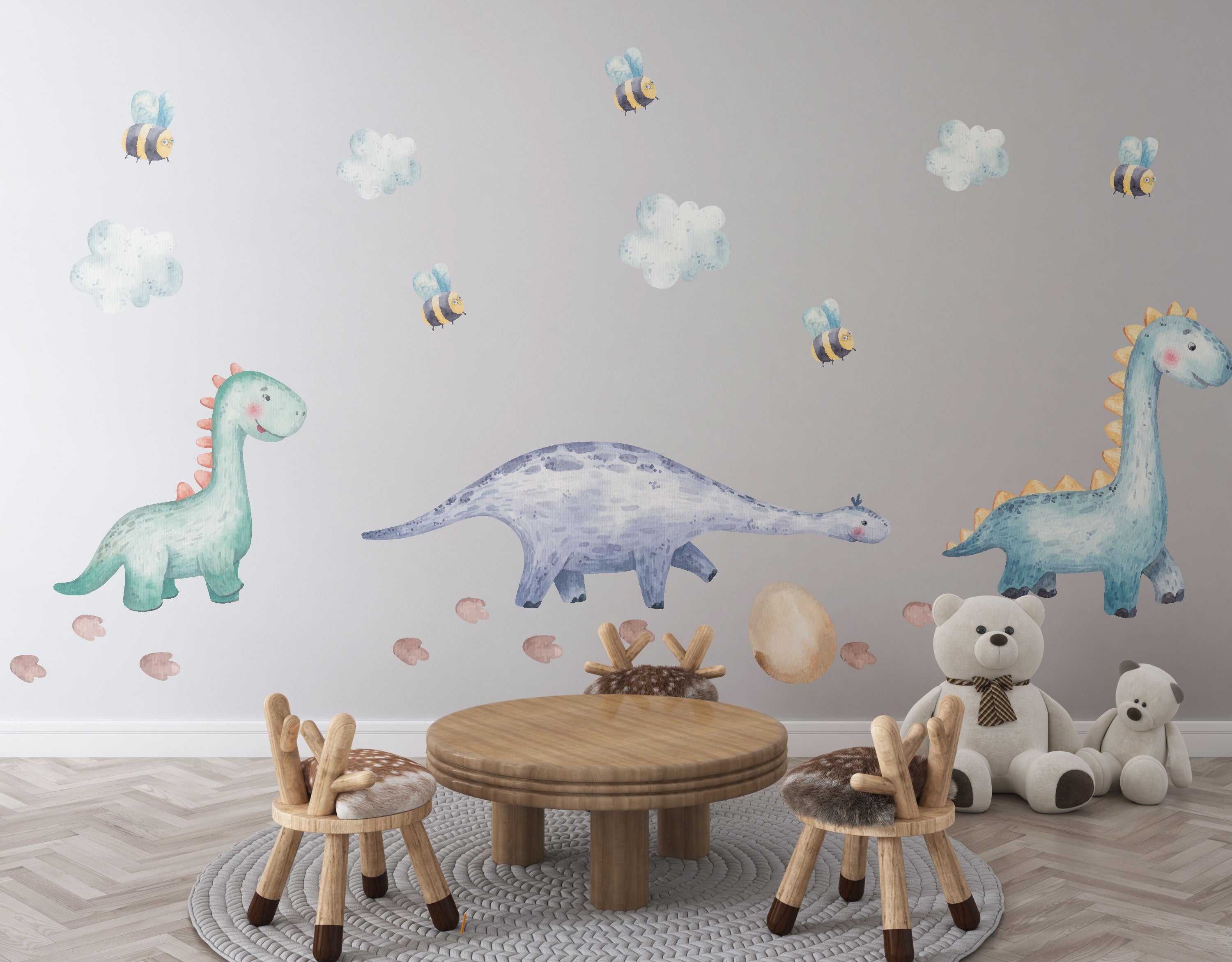 Cute Dinosaur Wall Stickers | NulaLunaCrafts