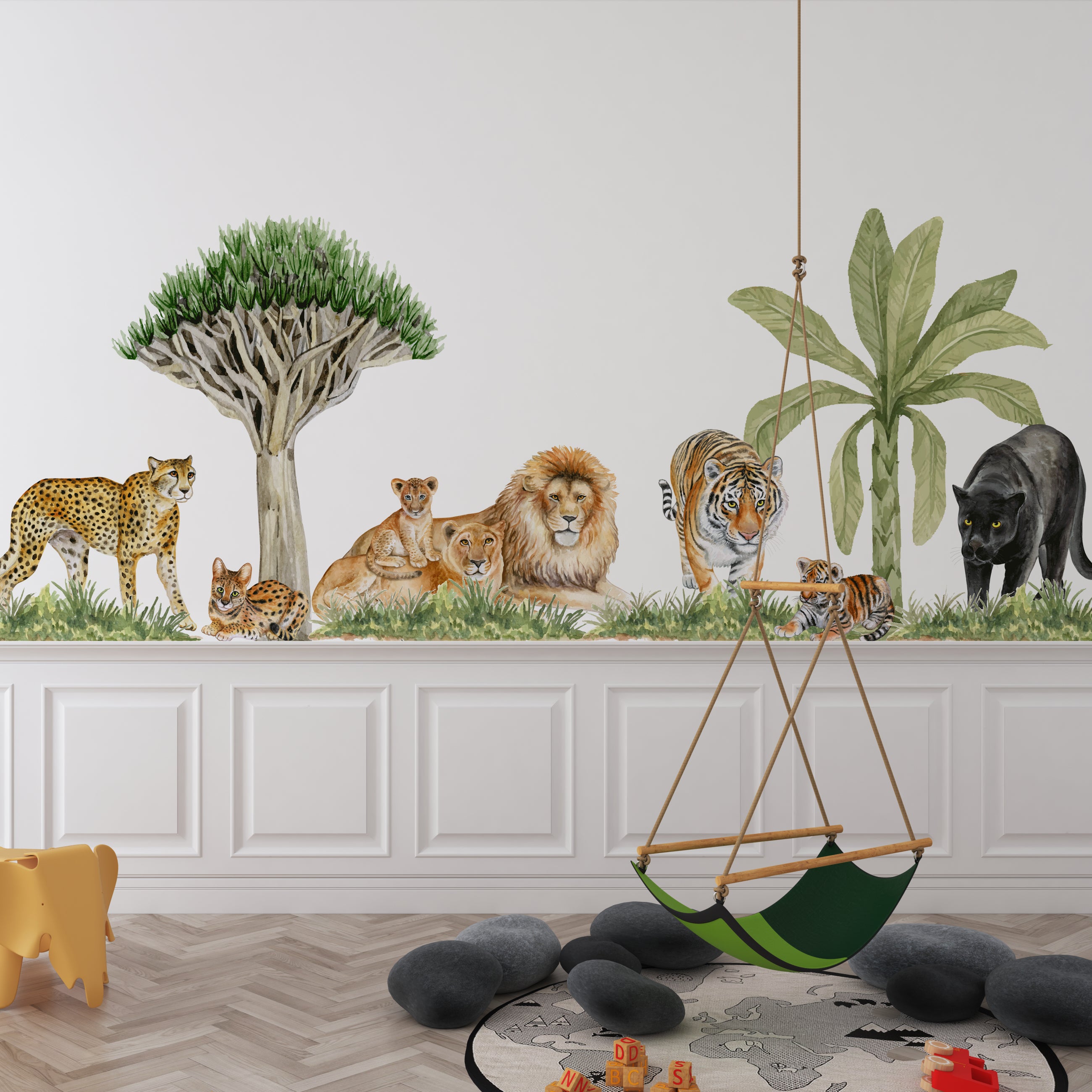 Cats Family Textile Wall Stickers | NulaLunaCrafts