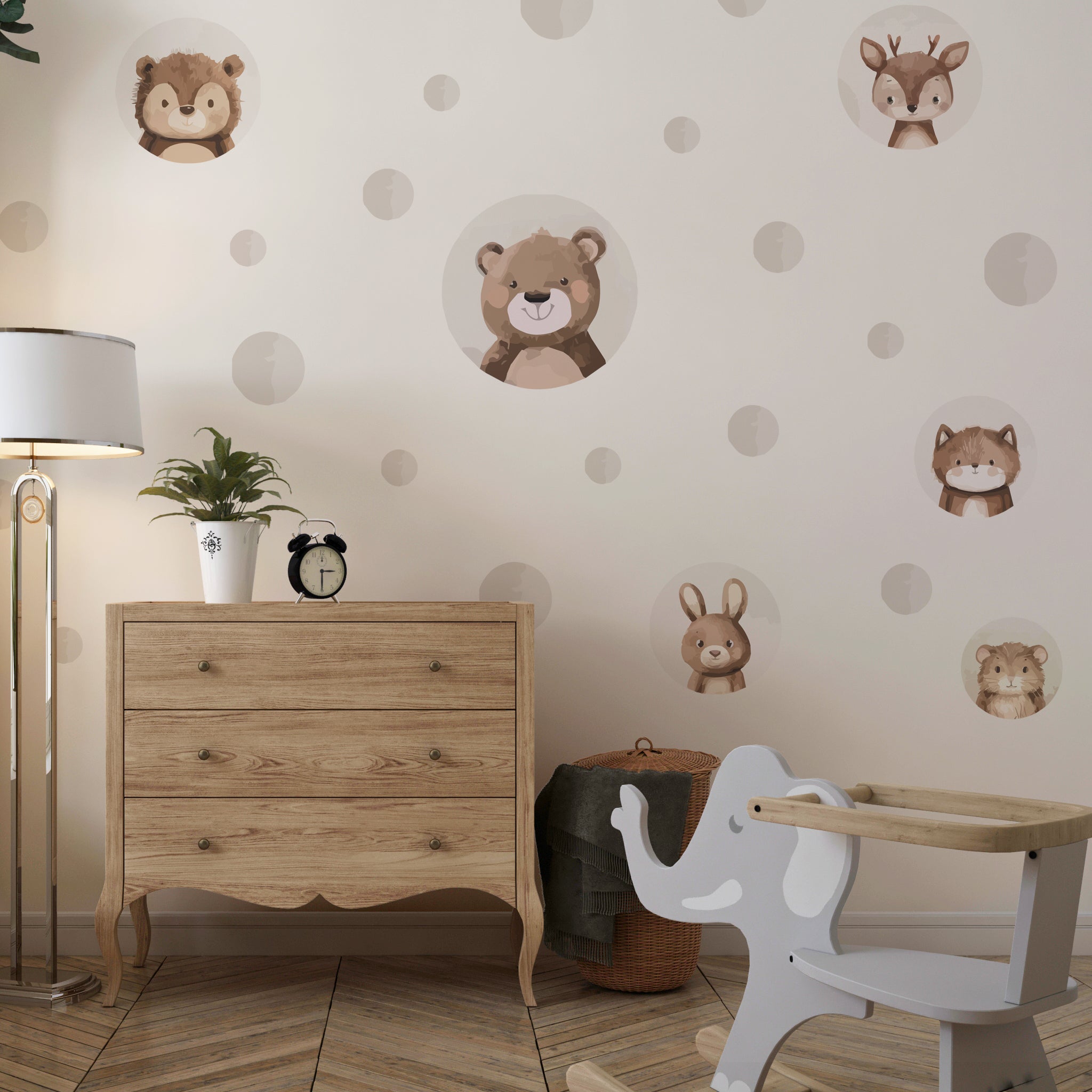 Polka Animals Wall Decals | NulaLunaCrafts