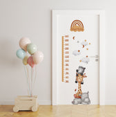 Custom Safari Height Chart Wall Sticker | NulaLunaCrafts