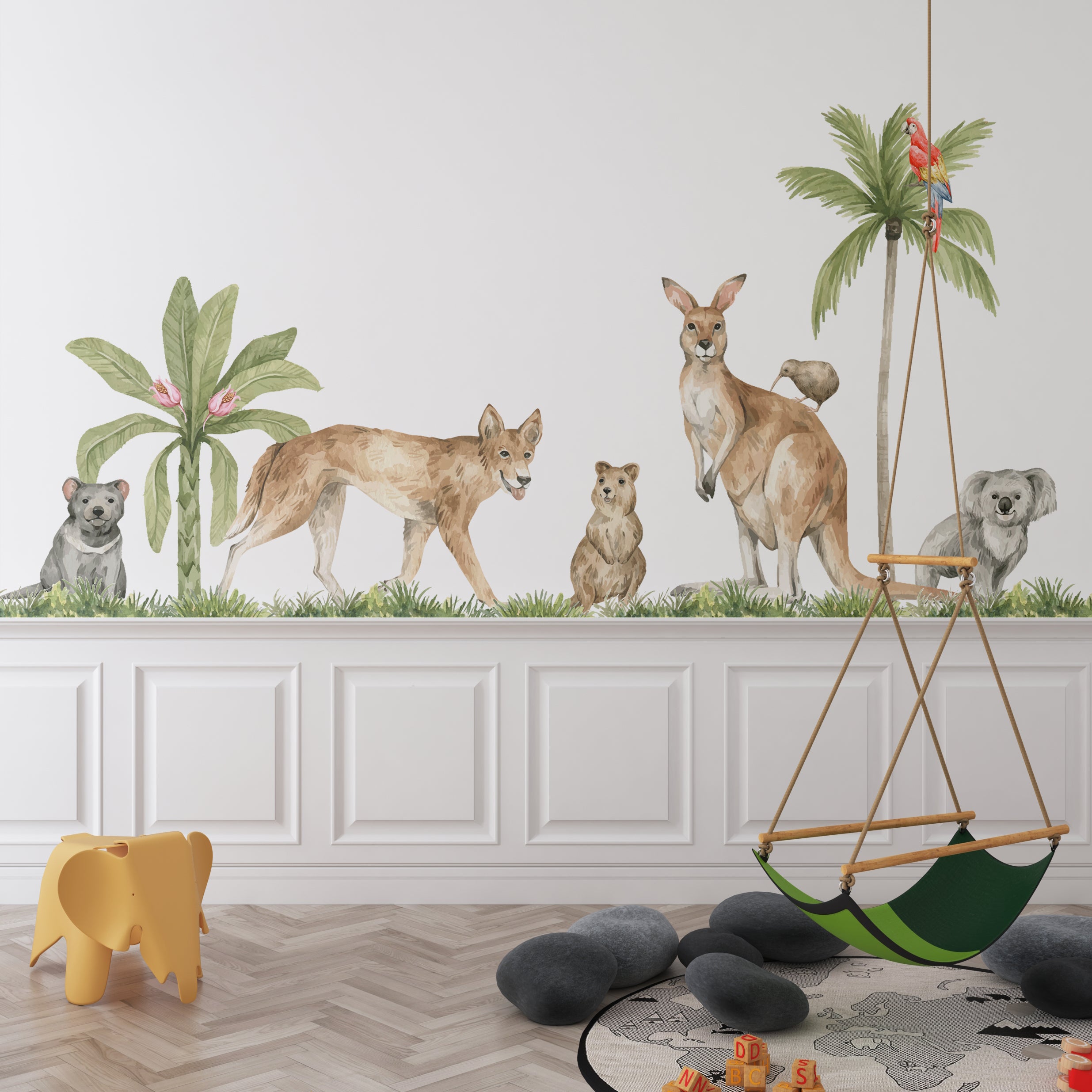 Australian Animals Textile Wall Stickers | NulaLunaCrafts