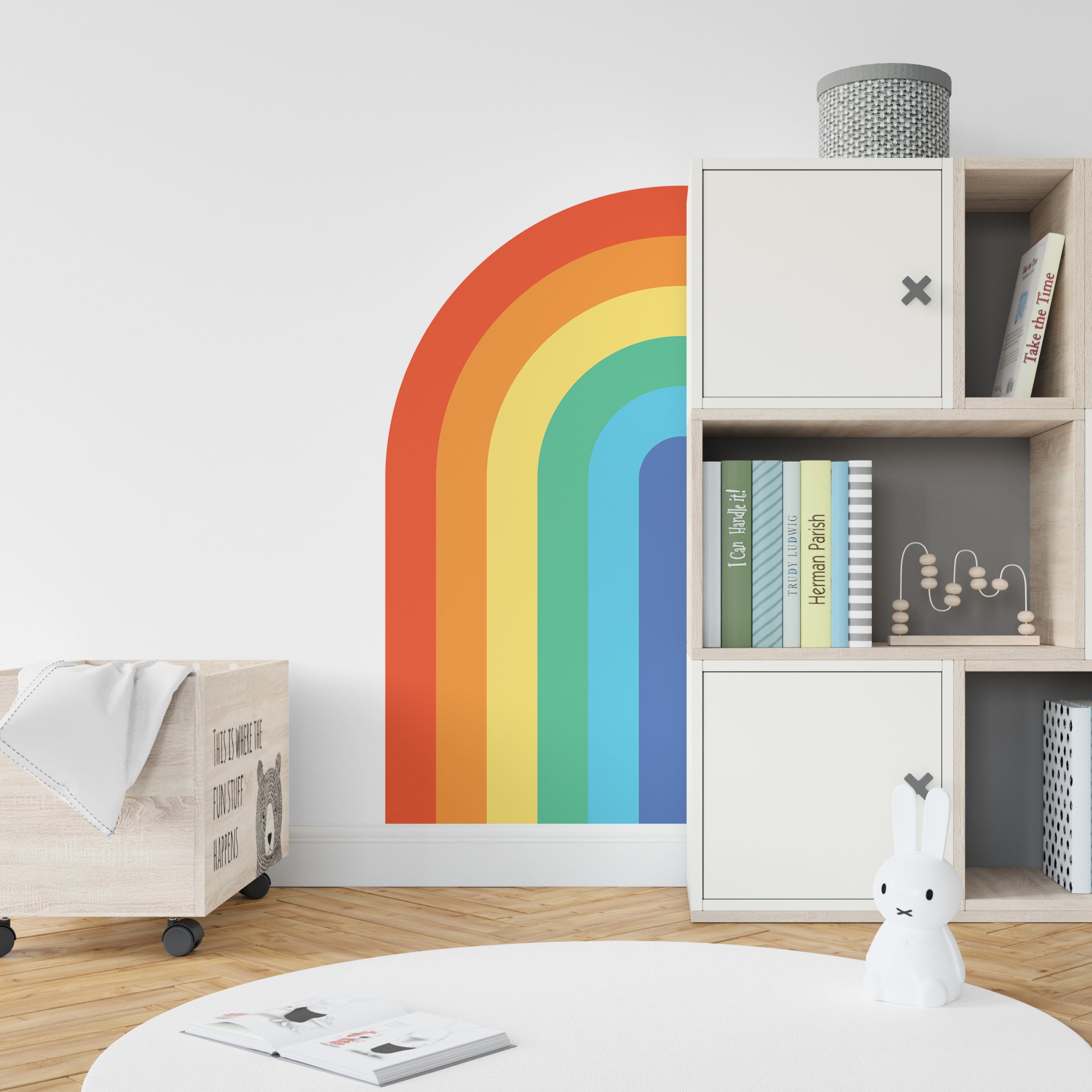 Hiding Rainbow Wall Sticker | NulaLunaCrafts