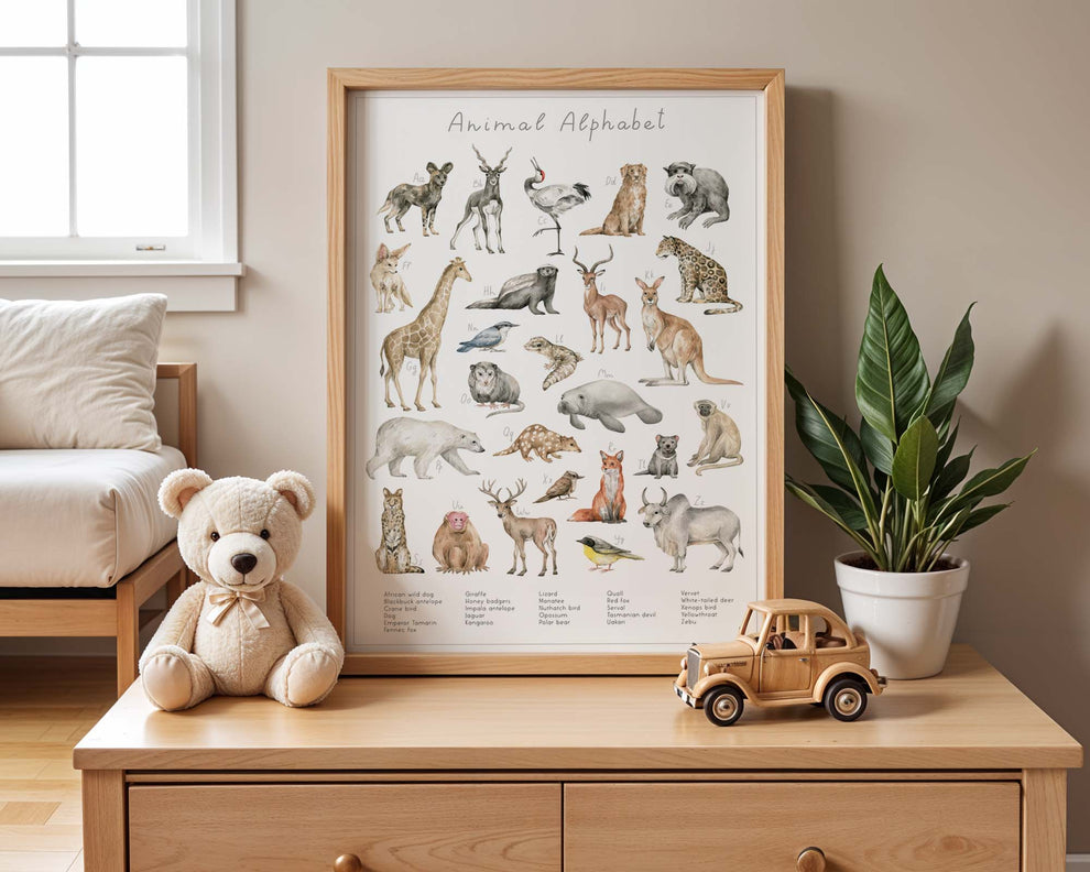 Animal Alphabet Poster | NulaLunaCrafts
