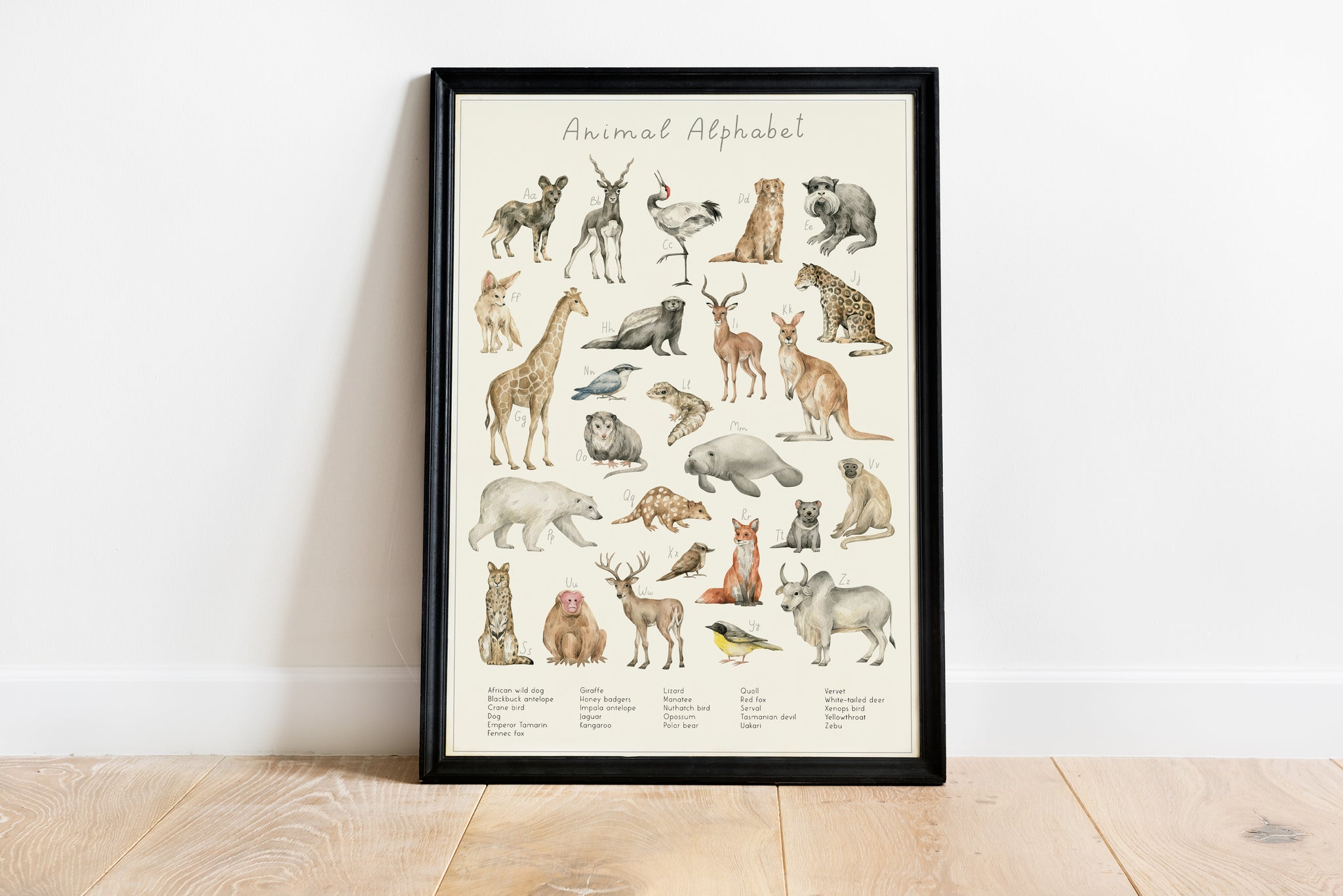 Animal Alphabet Poster | NulaLunaCrafts