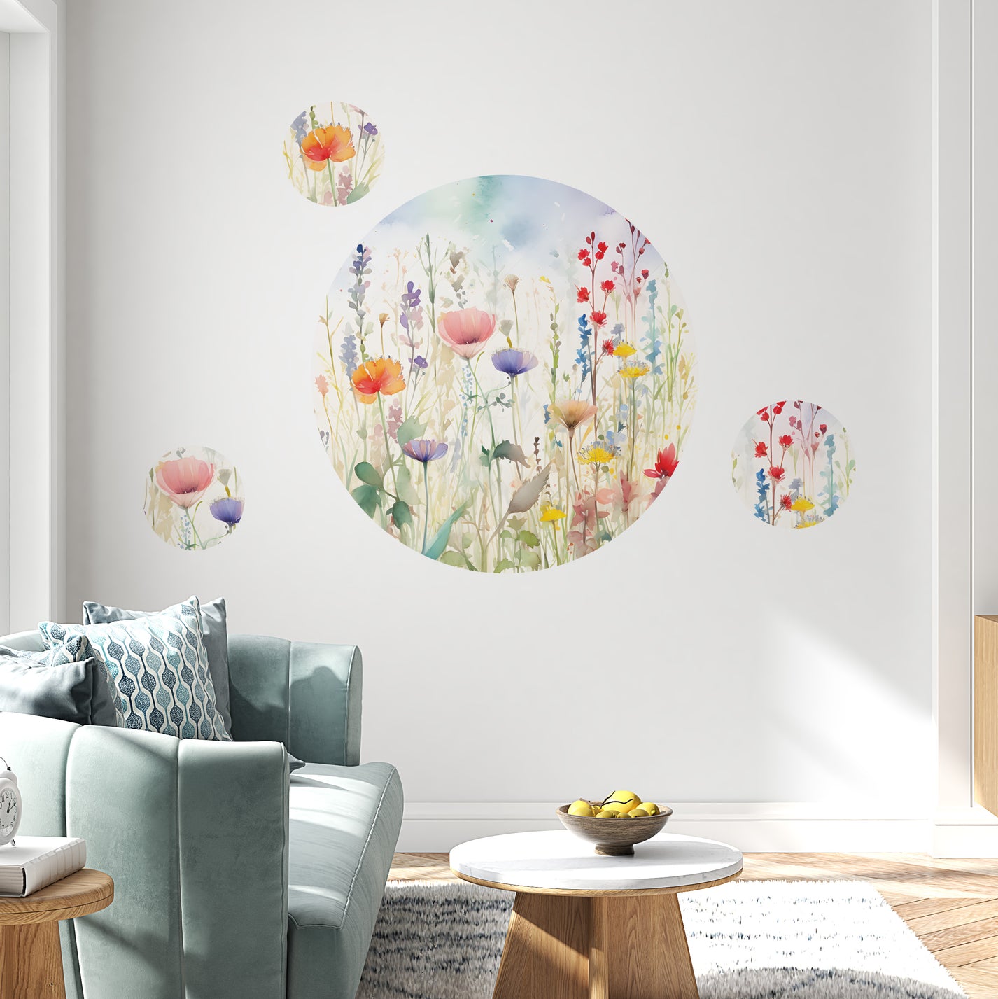 Floral Round Decals | NulaLunaCrafts