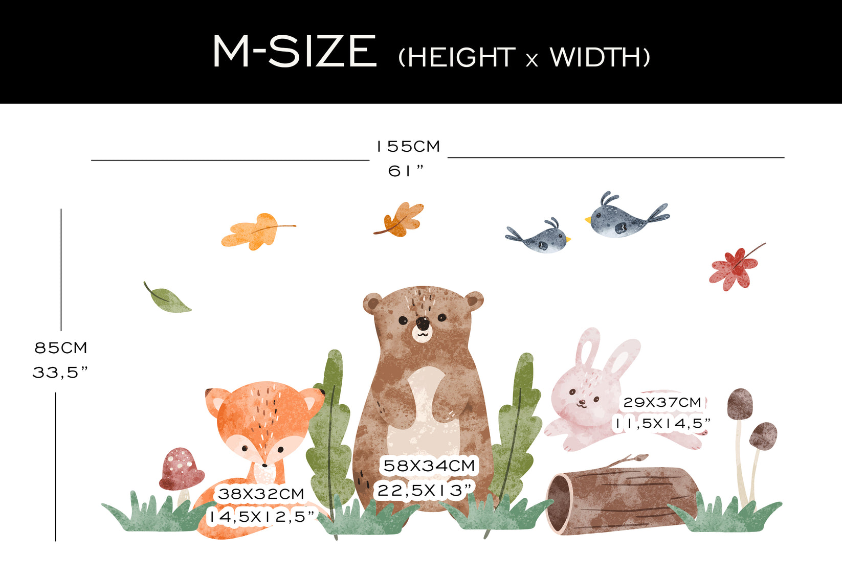 Happy Forest Animals | NulaLunaCrafts