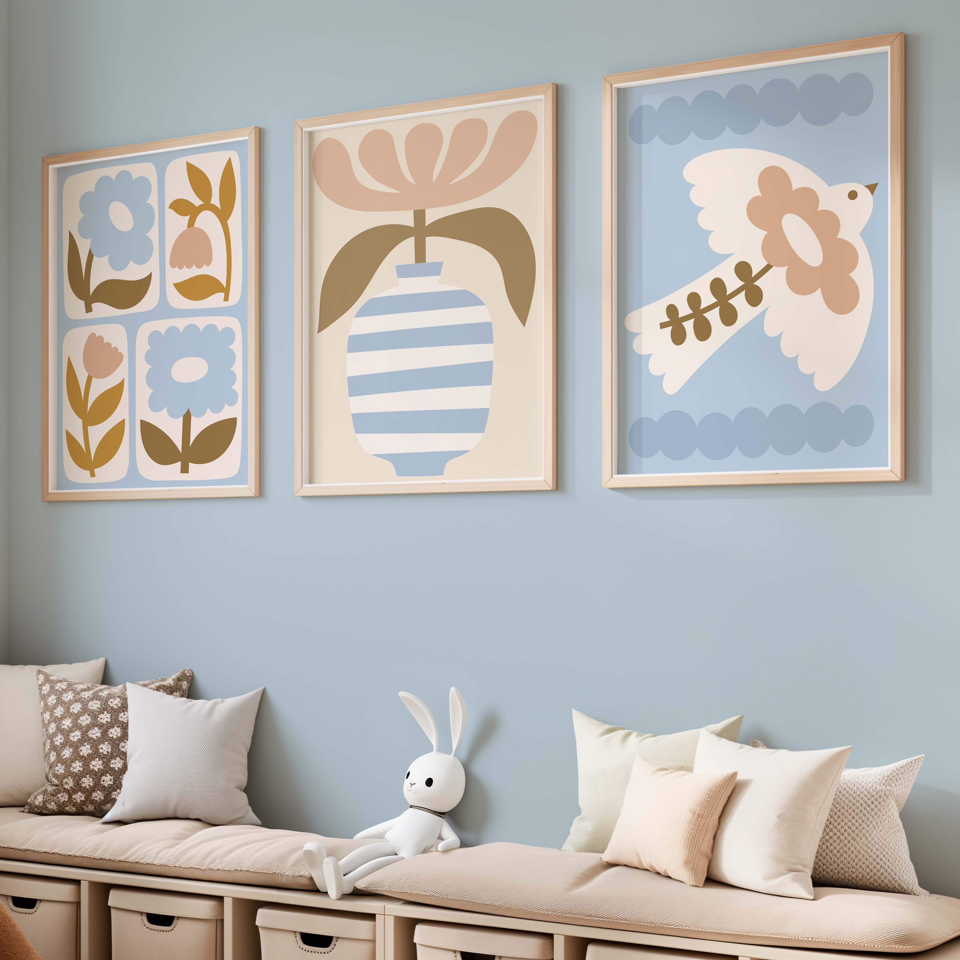 Blue Elegance Poster Set | NulaLunaCrafts