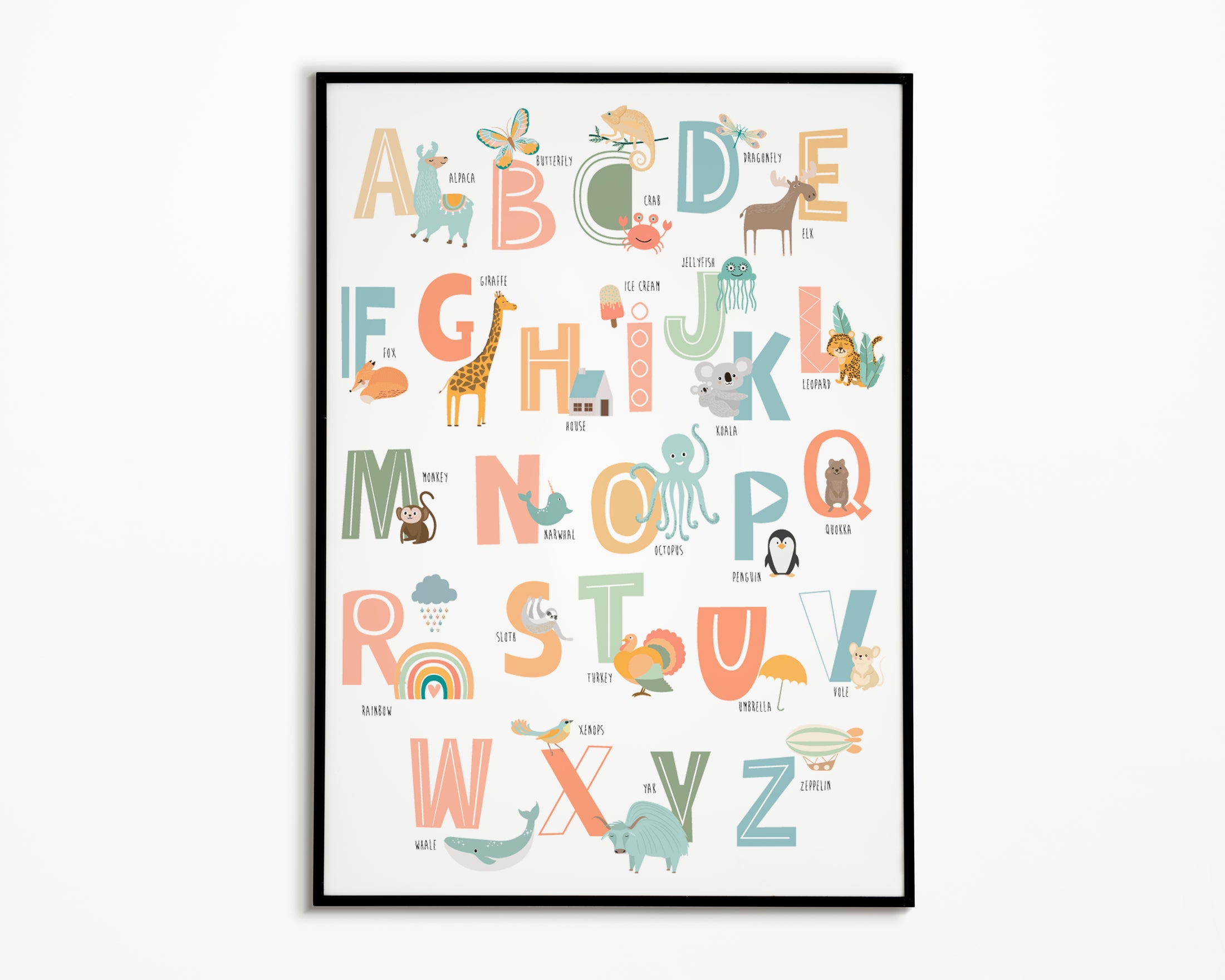 Colorful Alphabet Poster | NulaLunaCrafts