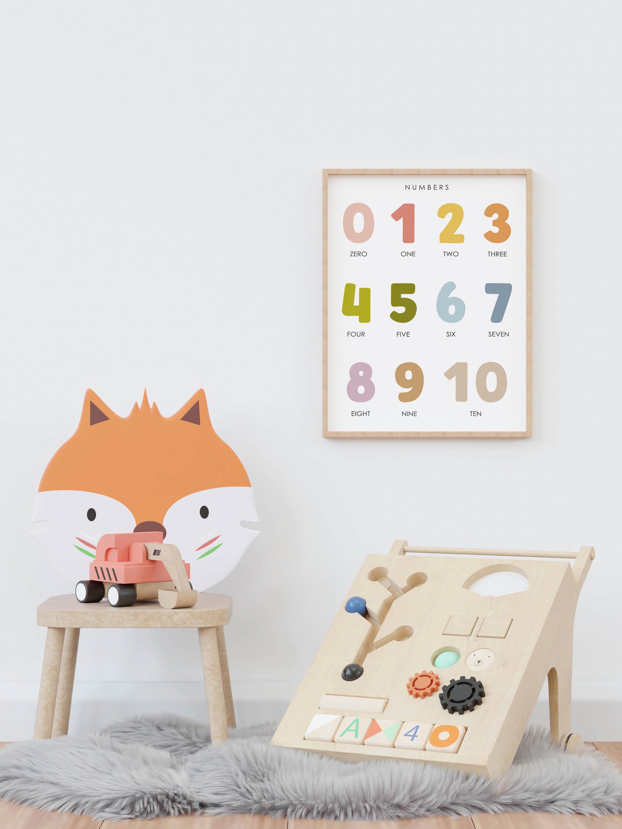 Colorful Educational Posters: Numbers, Shapes, & Alphabet | NulaLunaCrafts