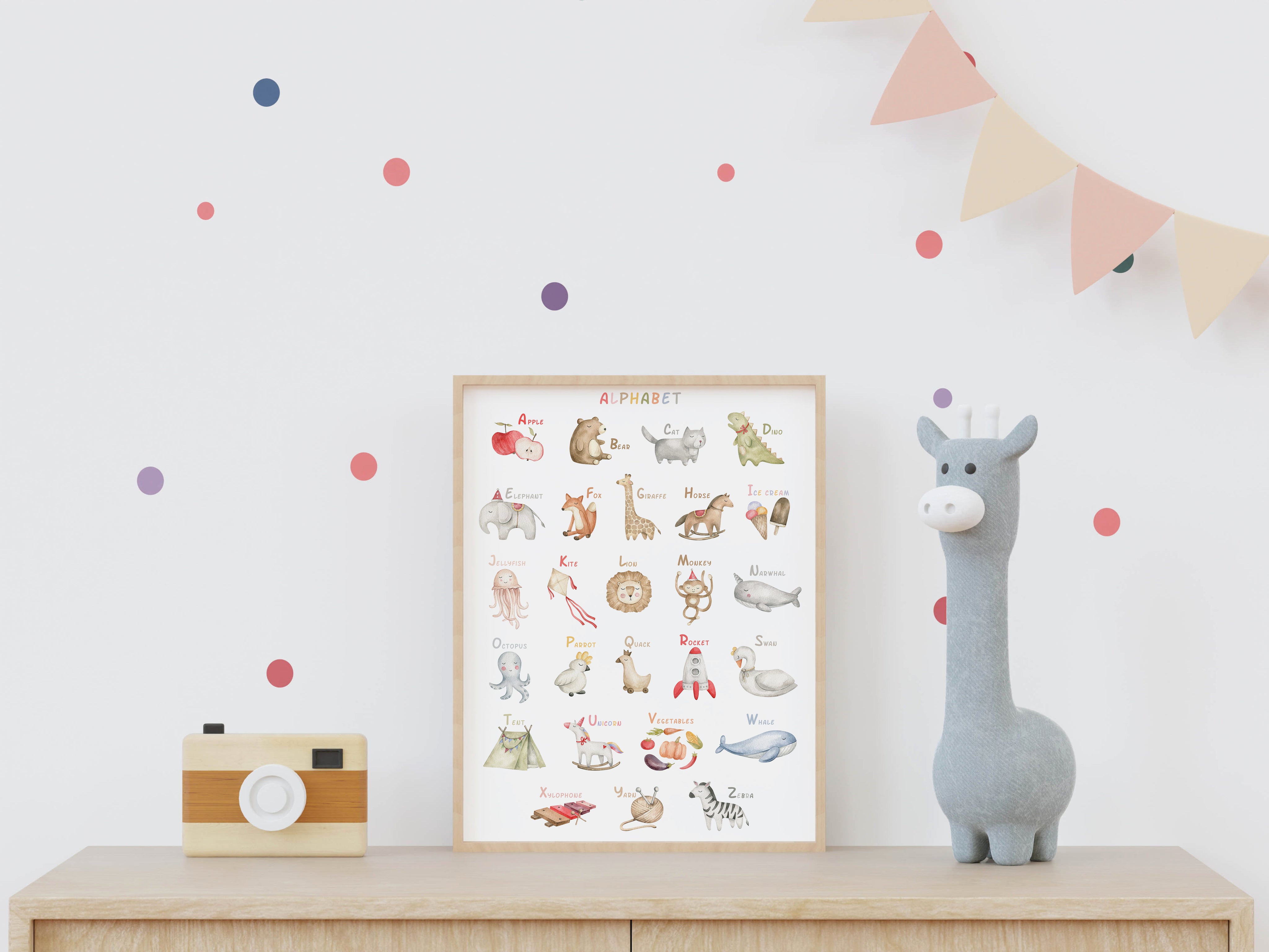 Watercolor Alphabet Poster | NulaLunaCrafts