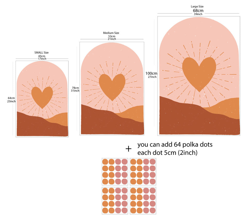 Arch & Polka Dots Intrior Wall Decals | NulaLunaCrafts