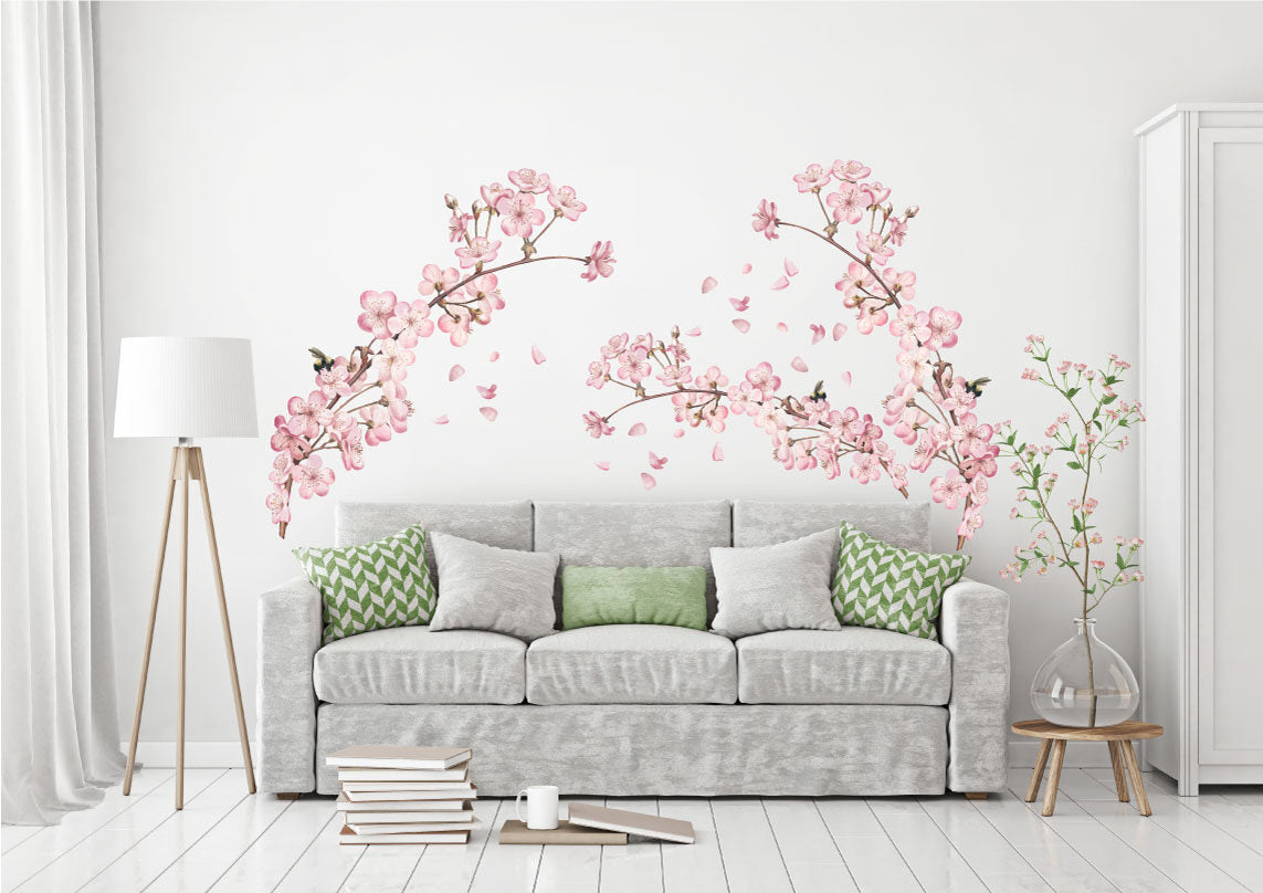 Pink Sakura Interior Wall Decals | NulaLunaCrafts